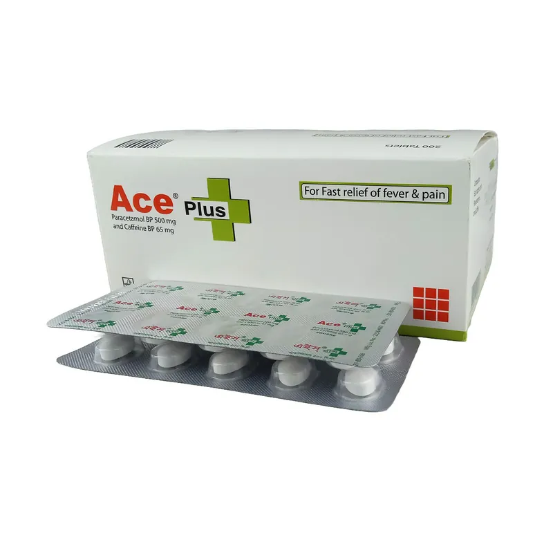 এইস্ প্লাস ৫০০ মি.গ্রা.+৬৫ মি.গ্রা. ট্যাবলেট | Ace Plus 500 mg+65 mg Tablet