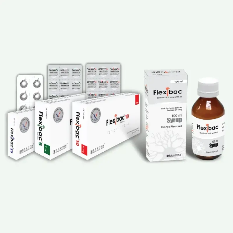 ফ্লেক্সিব্যাক ২৫ মি.গ্রা. ট্যাবলেট | Flexibac 25 mg Tablet