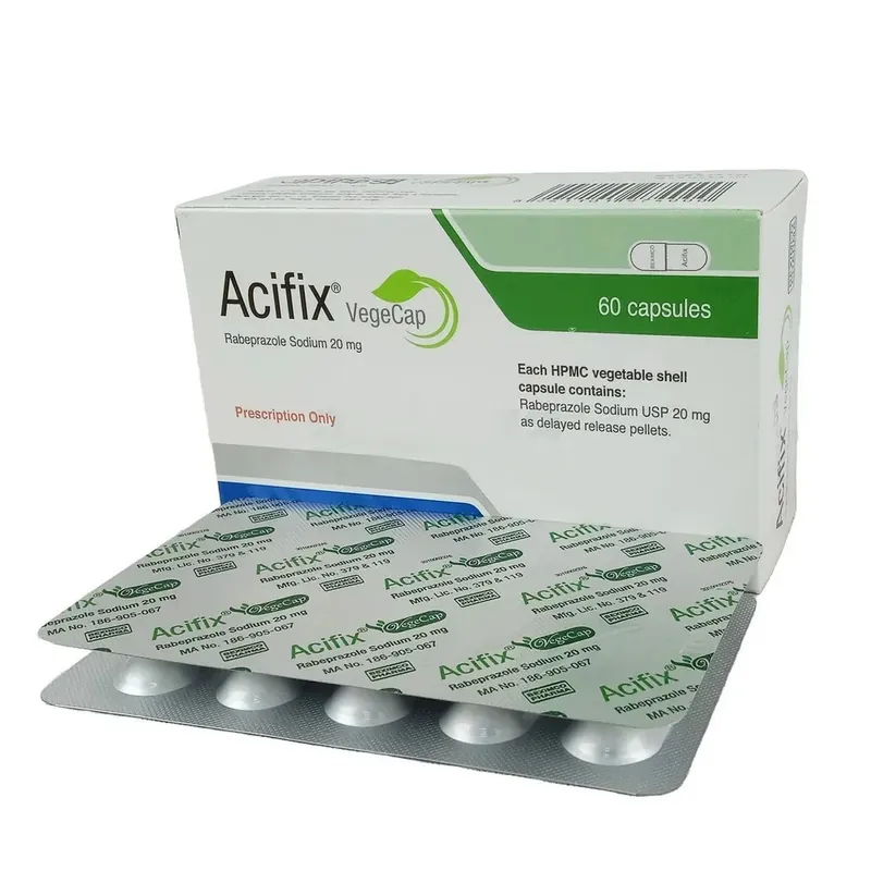 Acifix | 20 mg | Capsule | এসিফিক্স ২০ মি.গ্রা. ক্যাপসুল | Beximco ...